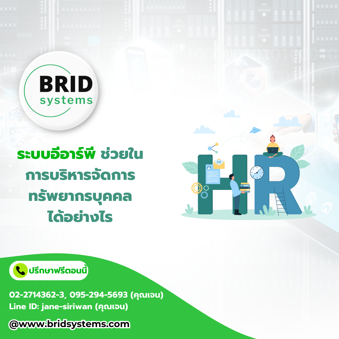ระบบอีอาร์พีช่วยในการบริหารจัดการทรัพยากรบุคคลได้อย่างไร - BRID Systems