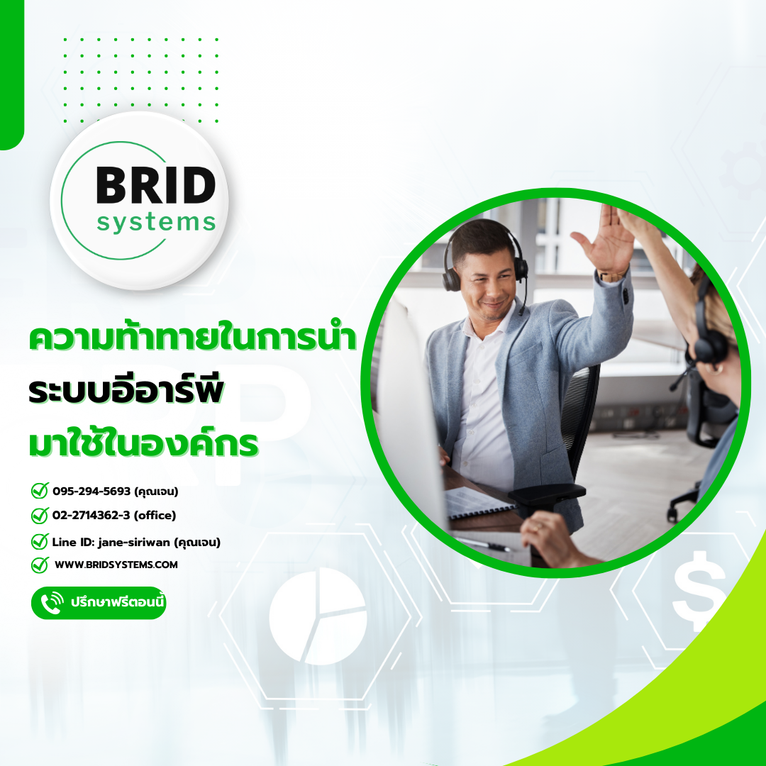 ความท้าทายในการนำระบบอีอาร์พีมาใช้ในองค์กร - BRID Systems
